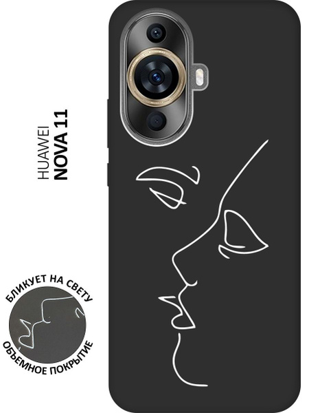 Матовый чехол Faces W для Huawei nova 11 / Хуавей нова 11 с 3D эффектом ...