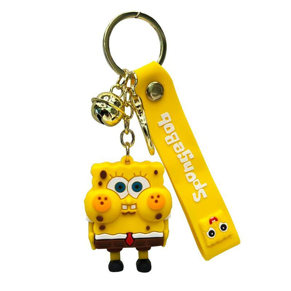 Брелок резиновый для ключей SpongeBob (SpongeBob Puffed Face) - купить ...