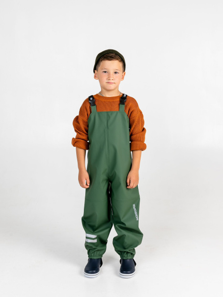 Полукомбинезон Мальчики Symbion, размер 134, рост 140 темно-зеленый На ...