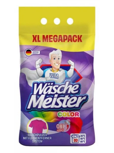 Wasche Meister Стиральный порошок 6000 г 80 стирок Для черных и темных ...