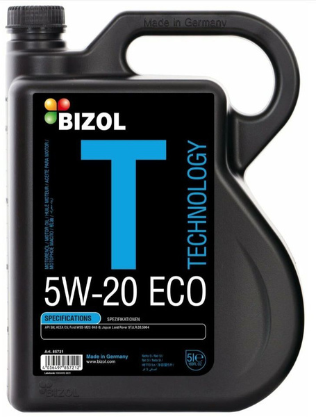 Масло моторное BIZOL масло bizol 5W-20 Синтетическое 5 л 85721 купить c ...