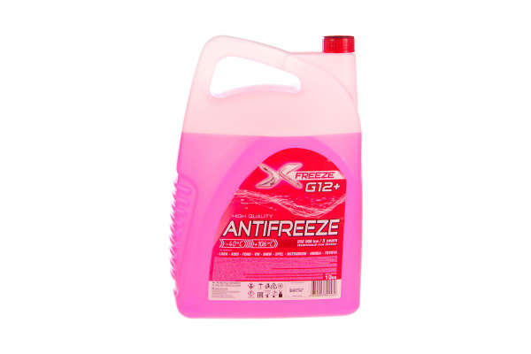 Антифриз X-Freeze Антифриз (красный) X-Freeze G12+ (-40) п/э кан.10 кг "Тосол-Синтез" (г ...
