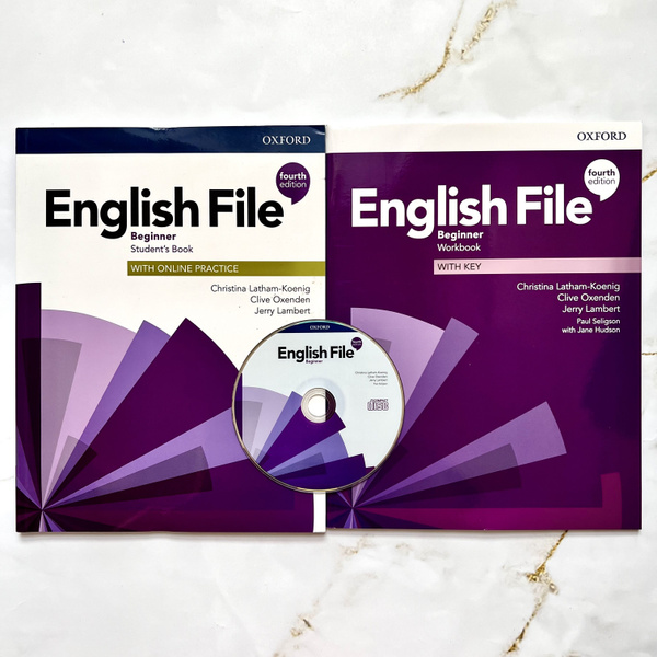 English File Beginner 4th edition (Учебник + Рабочая Тетрадь + CD/DVD ...