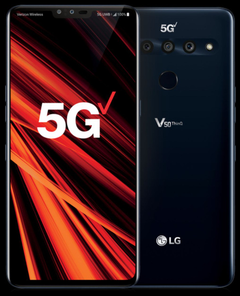 Смартфон LG V50 ThinQ 5G Unlocked/NFC/Стереодинамики/Русифицирован(Unlocked)/Функция записи/OLED ...