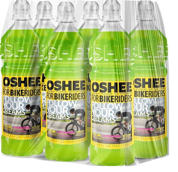 Изотонический напиток OSHEE ISOTONIC LIME & MINT FOR BIKERIDER 750мл 6 ...