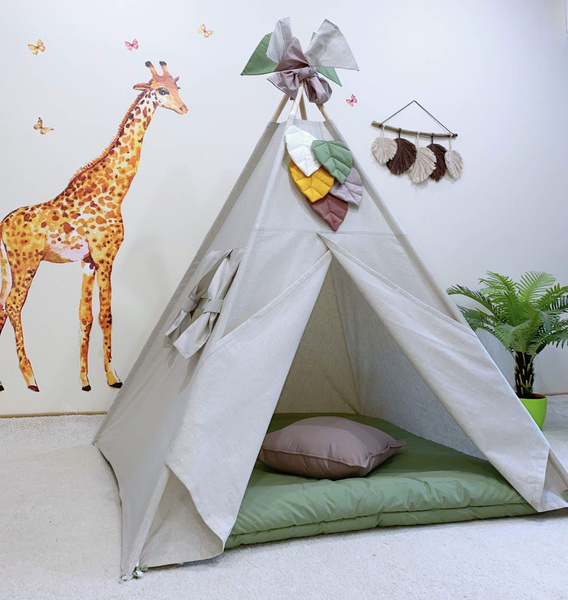 Вигвам детский VIGVAM NUMBER ONE с ковриком и подушкой купить на OZON по низкой цене (720693654)