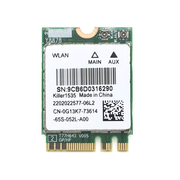 Беспроводная карта Killer 1535 WIFI 2,4 + 5,0 ГГц NGFF Адаптер для GT72 ...
