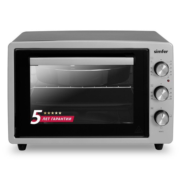 Мини-печь Simfer M3472, серый, 34 л купить c доставкой на OZON по низкой цене (1284357197)