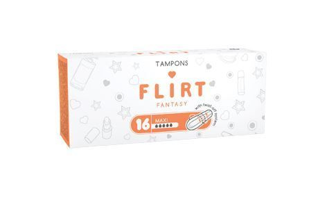 FLIRT fantasy Тампоны для критических дней Maxi (5 капель), 16 шт ...