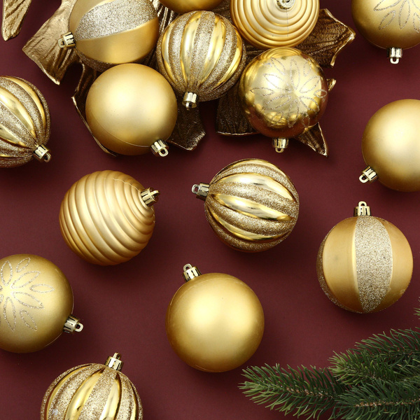 Набор ёлочных шаров Kaemingk, диаметр 8 см, купить по выгодной цене в интернет-магазине OZON ...