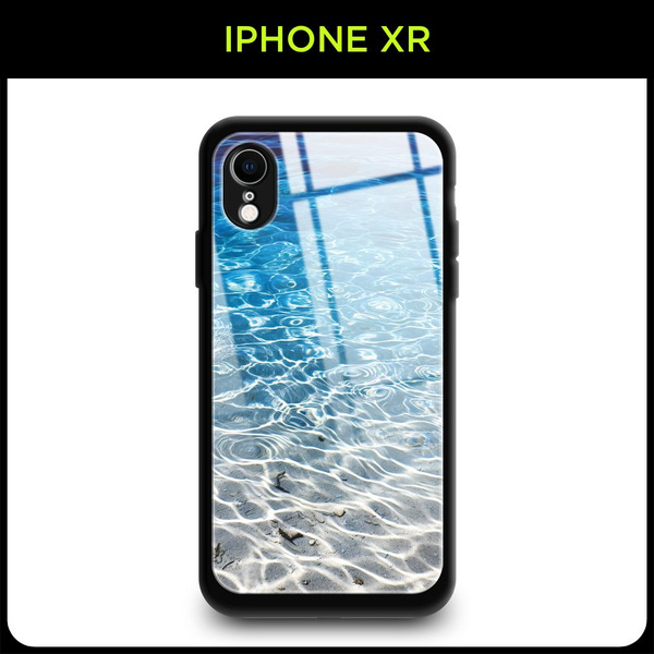 Стеклянный чехол на Apple iPhone XR / Айфон XR с принтом "Прозрачное ...