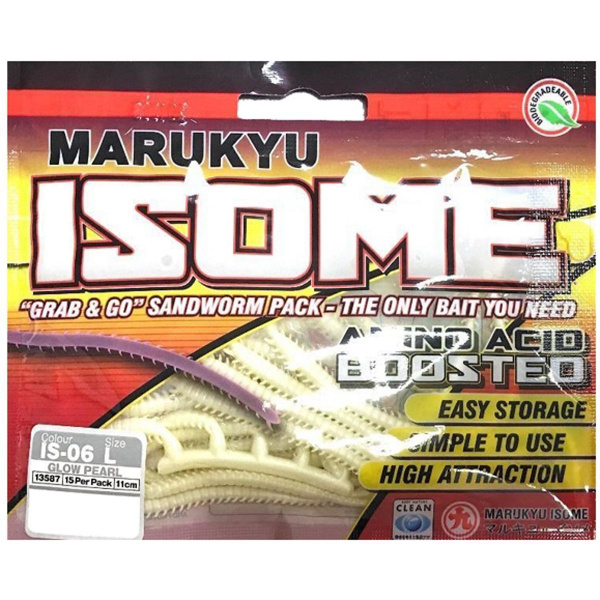 Приманка силиконовая Marukyu Isome L IS06 #Glow pearl sandworm - купить по доступной цене в ...