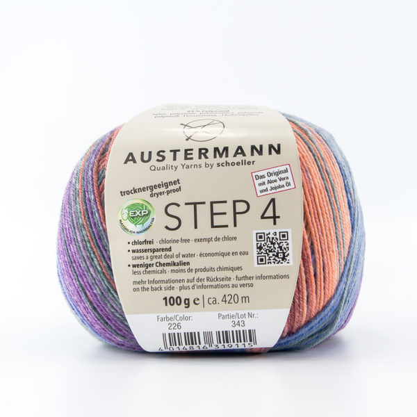 Пряжа для вязания AUSTERMANN Step 4 Irish Rainbow - купить с доставкой по выгодным ценам в ...