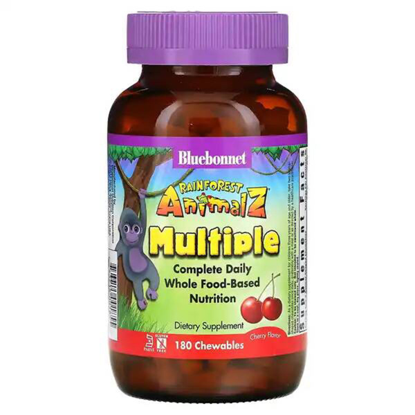 Мультивитамины Bluebonnet Nutrition, Rainforest Animalz, для детей от 3 ...