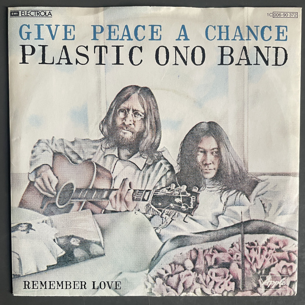 Plastic Ono Band. Give Peace A Chance / Remember Love (EX+) Винтаж 1976 ...