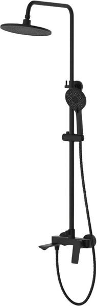 Душевая стойка Haiba HB24816-7 черная матовая - купить с доставкой по выгодным ценам в интернет ...