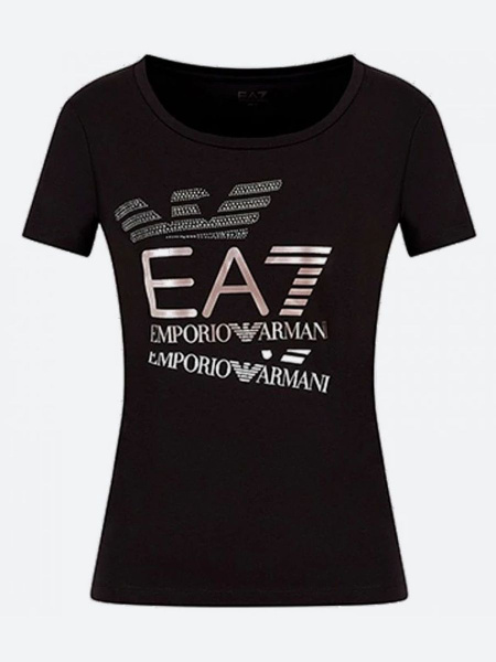 Футболка EA7, размер 42, 40, цвет черный, 95% хлопок, 5% эластан - купить по выгодной цене в ...