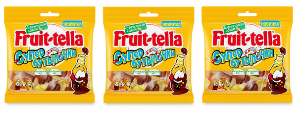 Мармелад жевательный Fruittella Супер бутылочки,3шт х 100г - купить с доставкой по выгодным ...