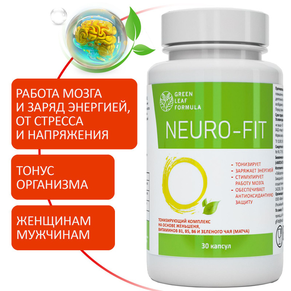 NEURO-FIT витамины для мозга и нервной системы, для памяти, L-теанин ...