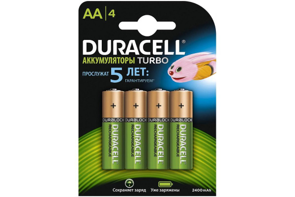Duracell Аккумуляторная батарейка AA, 2500 мАч - купить с доставкой по ...
