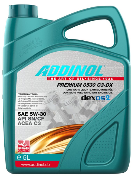 Масло моторное ADDINOL 5W-30 Синтетическое - купить в интернет-магазине ...