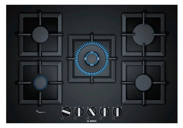 Газовая варочная панель Bosch PPQ7A6B20 черный купить c доставкой на ...