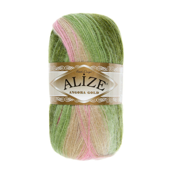 Ангора голд батик (Angora gold batik) пряжа Alize 20% шерсть 80%акрил ...