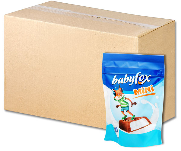 Конфеты шоколадные "Baby Fox Mini" c молочной начинкой 120 г, 16 уп ...