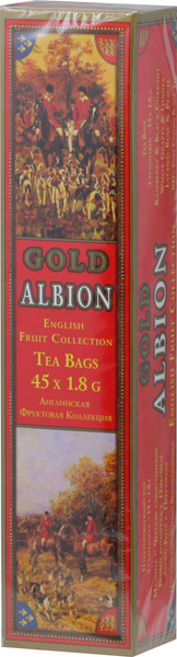 GOLD ALBION Чай черный цейлонский Английская Фруктовая Коллекция, 45 ...