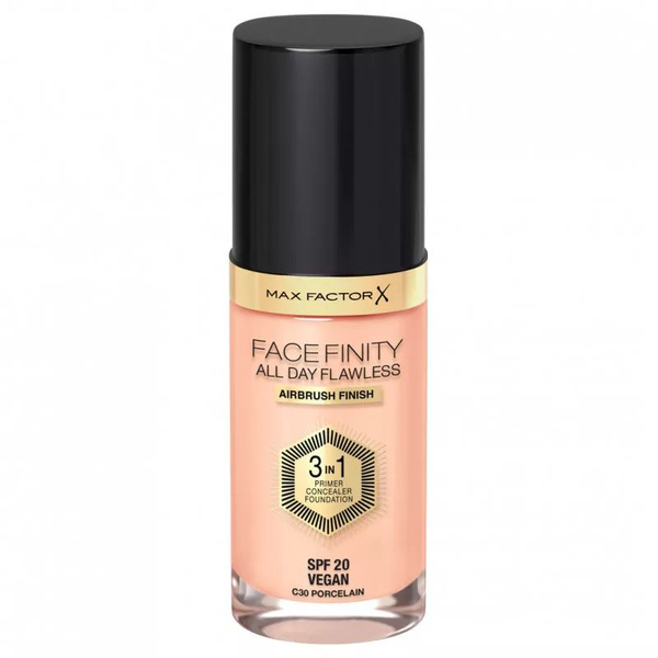 Facefinity All Day Flawless 3 in 1 Max Factor Тональный крем для лица оттенок C30 Porcelain ...