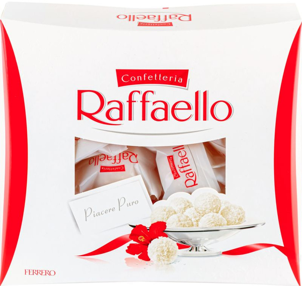 Конфеты RAFFAELLO с цельным миндальным орехом в кокосовой обсыпке, 240г ...