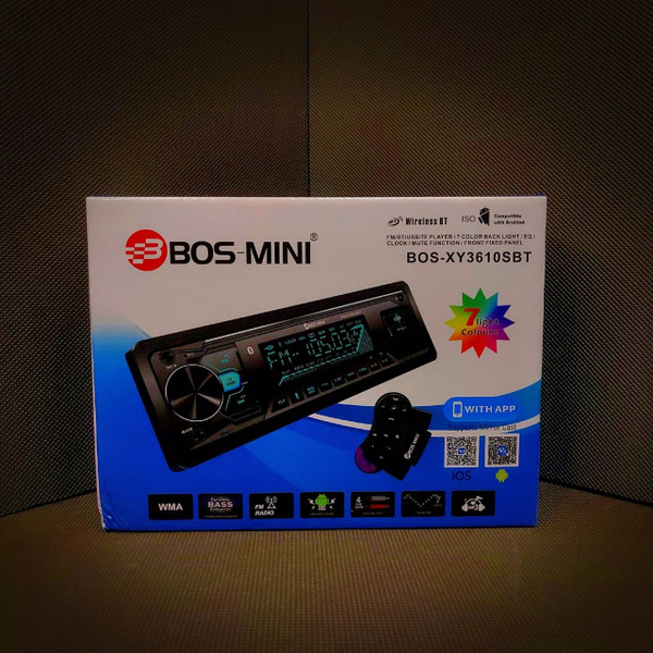 Автомагнитола 1 Din Bos-Mini XY3610SBT Bluetooth1 DIN - купить в интернет-магазине OZON с ...