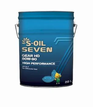 Масло трансмиссионное S-OIL SEVEN GEAR HD 80W90 GL-5 20л E107806 ...