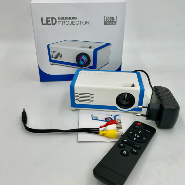 LED Projector Проектор Видеопроектор для дома, 1LCD, синий, белый ...