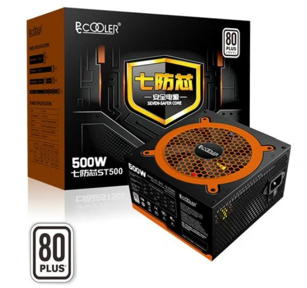 PCCOOLER Блок питания компьютера GI-ST500, 500 Вт - купить с доставкой ...