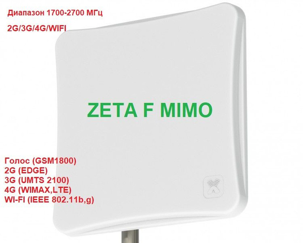 Панельная антенна 4G/3G/2G ZETA-F MIMO - купить с доставкой по выгодным ...