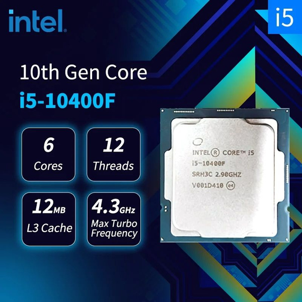 Процессор Intel i5-10400F Core i5 10-го поколения, OEM (без кулера), 6 ...