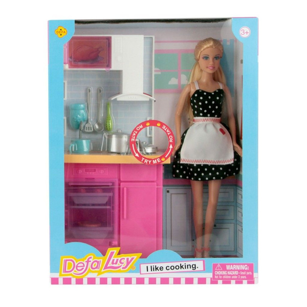 Кукла Defa с кухонным гарнитуром Defa Lucy 8439 - купить с доставкой по ...