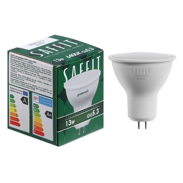Лампа светодиодная SAFFIT, 13W 230V GU5.3 6400K MR16, SBMR1613 купить ...