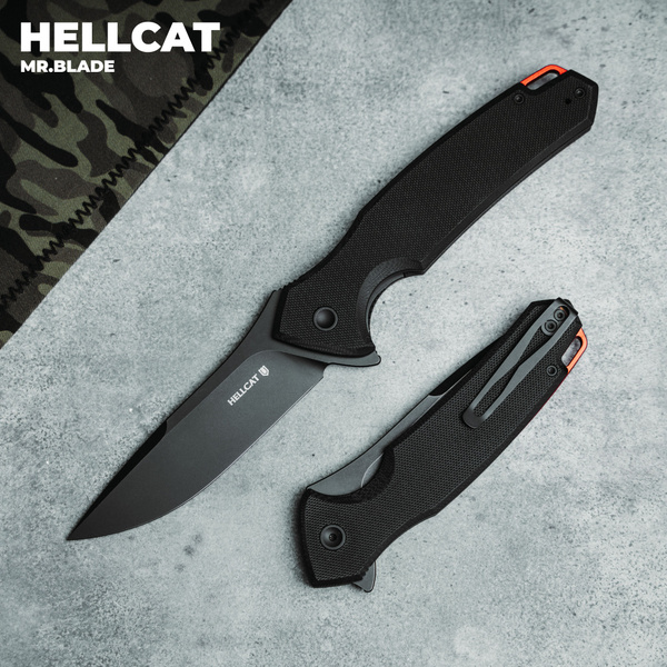Нож складной Hellcat Blackwash Black - купить с доставкой по выгодным ...