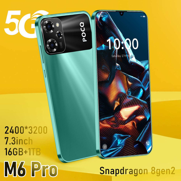 Смартфон Android POCQ M6 Pro Мобильный Google Pay Русская версия 5G Android Русский/Поддержка ...