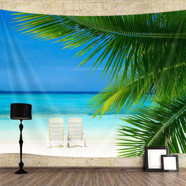 Характеристики BeLOC Гобелен "тропический океанский пляж очень большой", 200 х 150 см подробное ...