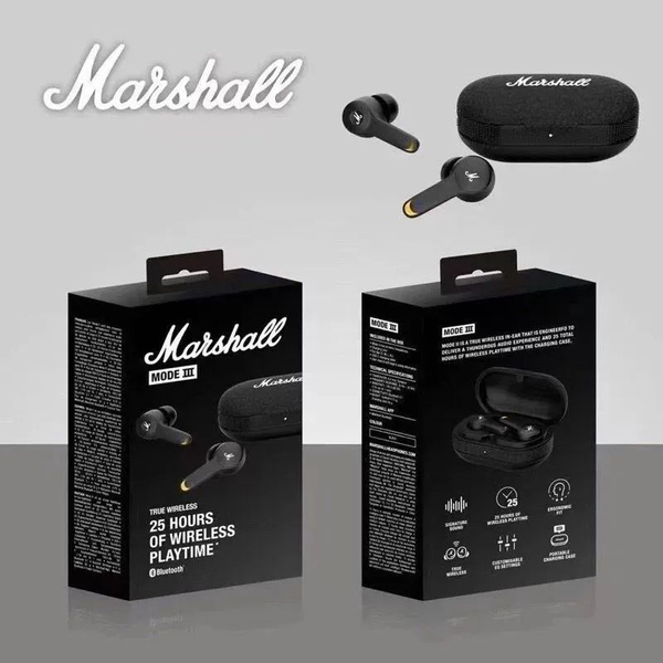 Marshall Наушники беспроводные с микрофоном Marshall mode 3 Bluetooth ...