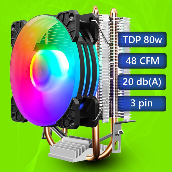 Кулер для процессора башенный 3 pin с подсветкой FRGB, AM3/AM4 1151 ...