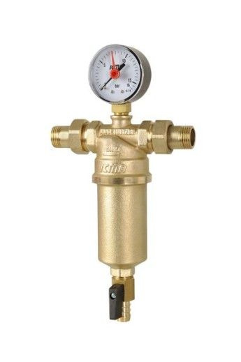 Фильтр самопромывной "ICMA", с манометром, американка, 1/2" - купить в интернет-магазине OZON по ...