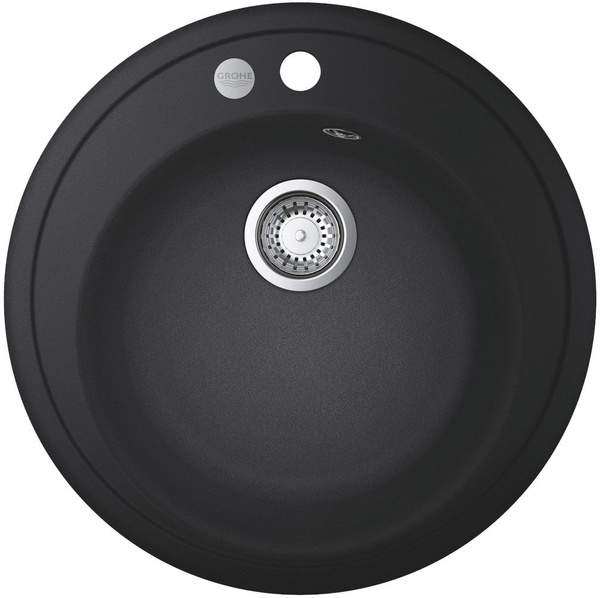 Мойка кухонная Grohe K200 31656AP0 51x51, матовая, черная, круглая ...