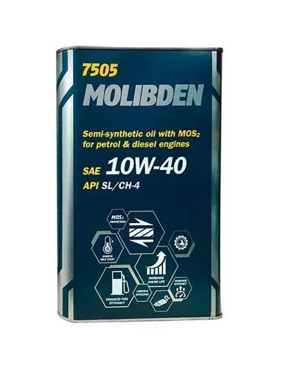 Масло моторное MANNOL 10W-40 Полусинтетическое - купить в интернет ...