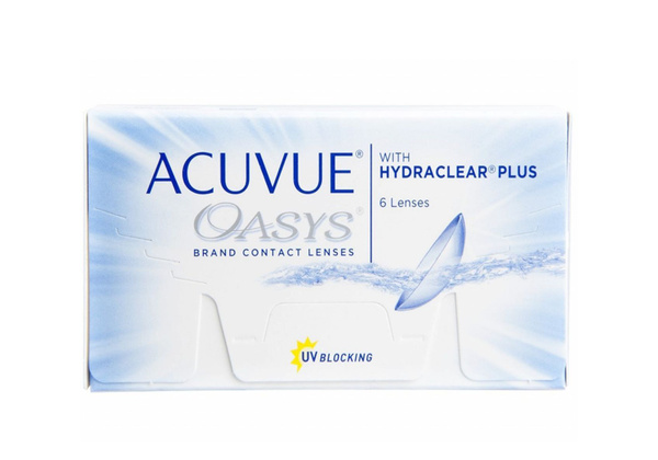 Контактные линзы Acuvue Oasys with Hydraclear Plus двухнедельные , 6 шт ...