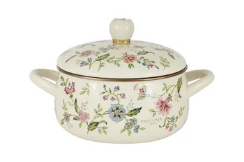 Ejiry Кастрюля, Эмалированная сталь купить на OZON по низкой цене (2446209986)