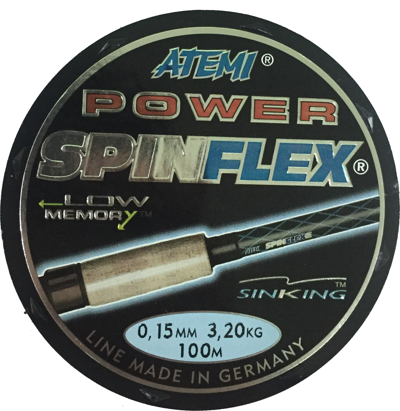 Монофильная леска для рыбалки Atemi SPINFLEX POWER 100м 0,14мм; 0.15 мм ...